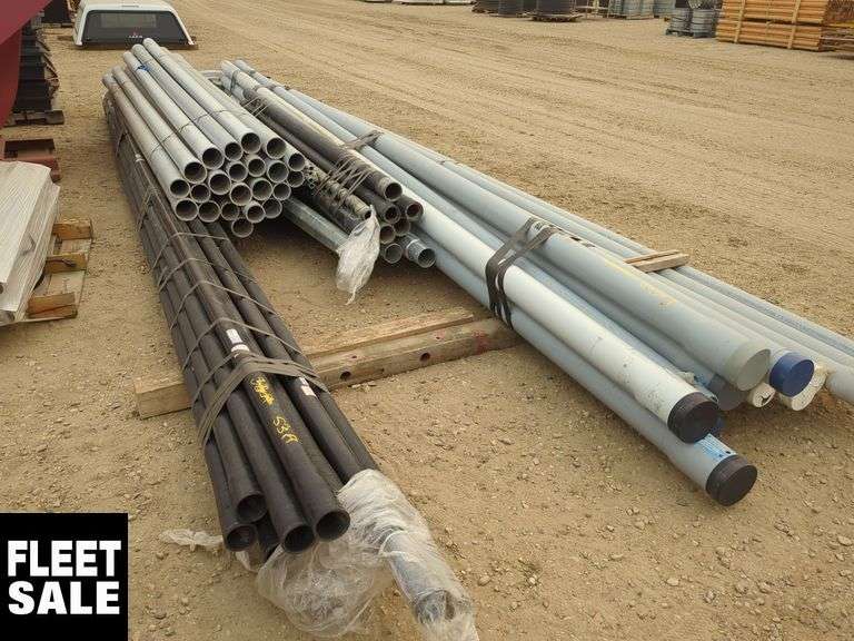 Assorted PVC Pipes and Light Poles - Michener Allen Auctioneering Ltd