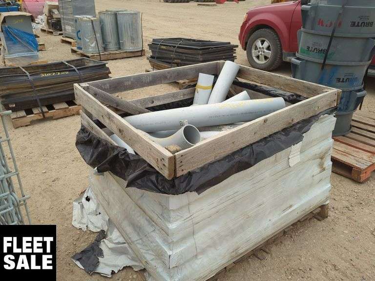 Assorted PVC Pipe - 1 Crate - Michener Allen Auctioneering Ltd