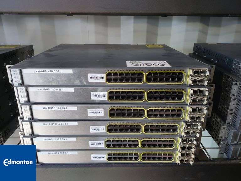Cisco Catalyst 3750-E Series Switches - Qty 6 *NO CORDS* - Michener ...
