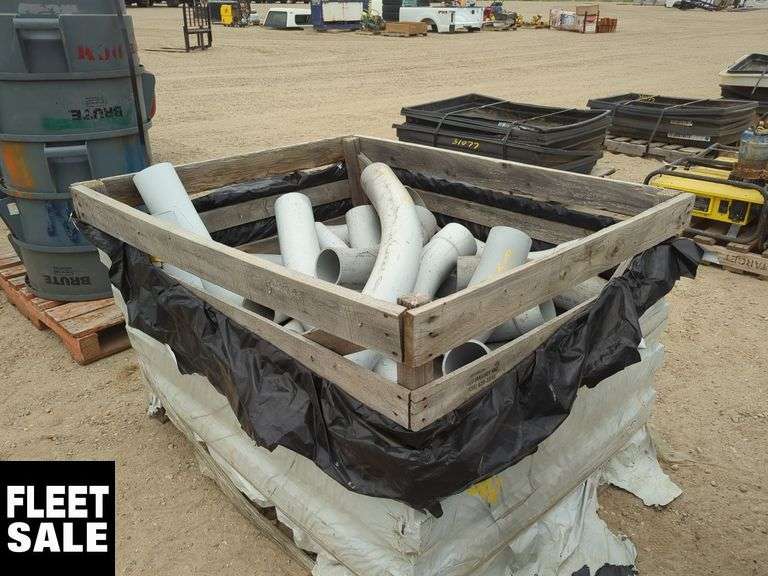 Assorted PVC Pipe - 1 Crate - Michener Allen Auctioneering Ltd