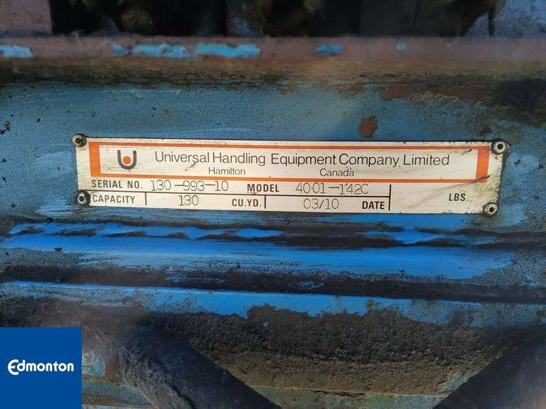 2010 Universal Handling 4001-142C TRI/A 52 Walking Floor Live Bottom ...