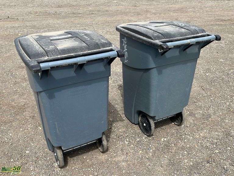 2 Role a Round Plastic Garbage Bins 2 Role Around Plastic Garbage Bins ...