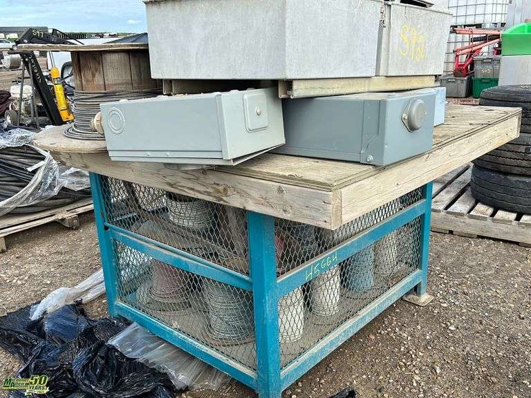 Crate of Assorted Wire and Electrical Boxes - Michener Allen ...