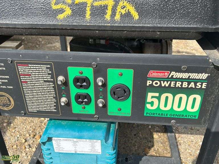 Coleman Powerbase 5000 Generator - Michener Allen Auctioneering Ltd