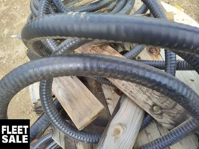 Broken Spool Of 600V Armoured Teck Cable, Spool of Blue Armoured Teck ...