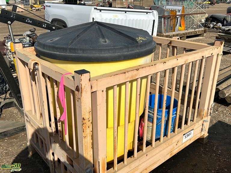 Steel Crate with Removable Sides, Crash Barrel, Reeler, Concrete ...