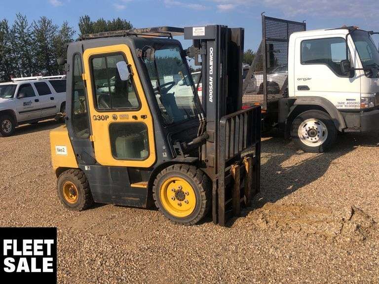 Non-Operable 2007 Doosan Daewoo G30P-3 5050 LBS Forklift - Michener ...