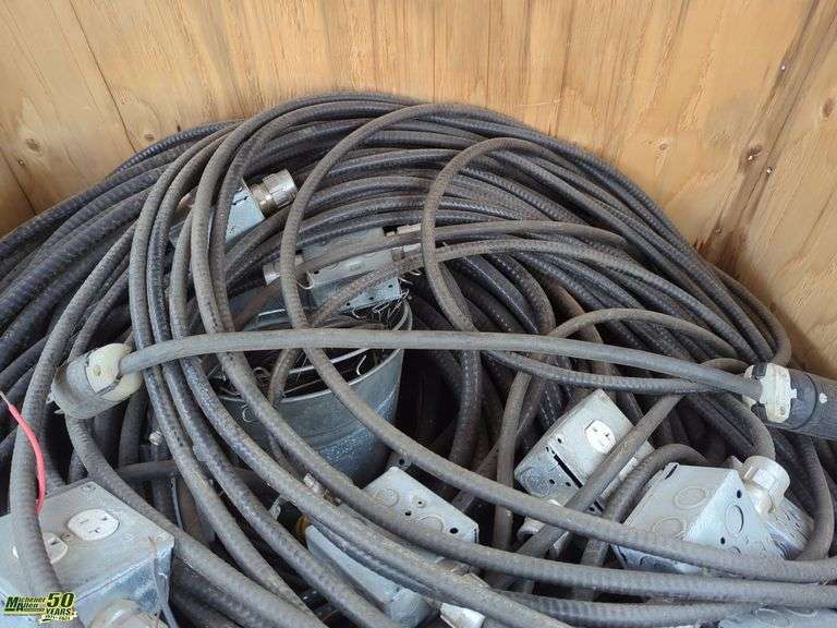 Crate of BX Cable with Outlets and Extension Cords - Michener Allen ...