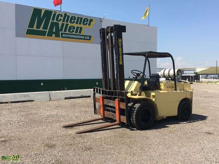 1985 Hyster H80C 9150 LBS Forklift - Michener Allen Auctioneering Ltd