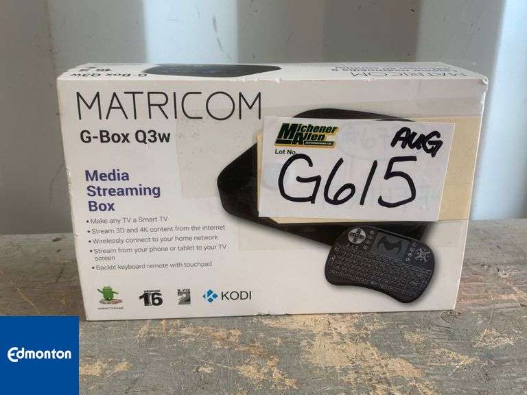 Matricom G-Box Q3w Media Streaming Box - Qty 1 - Michener Allen ...