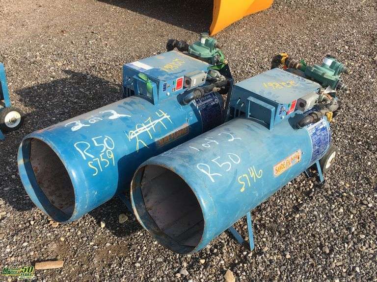 2 Sure Flame 400,000 BTU Construction Heaters - Michener Allen ...