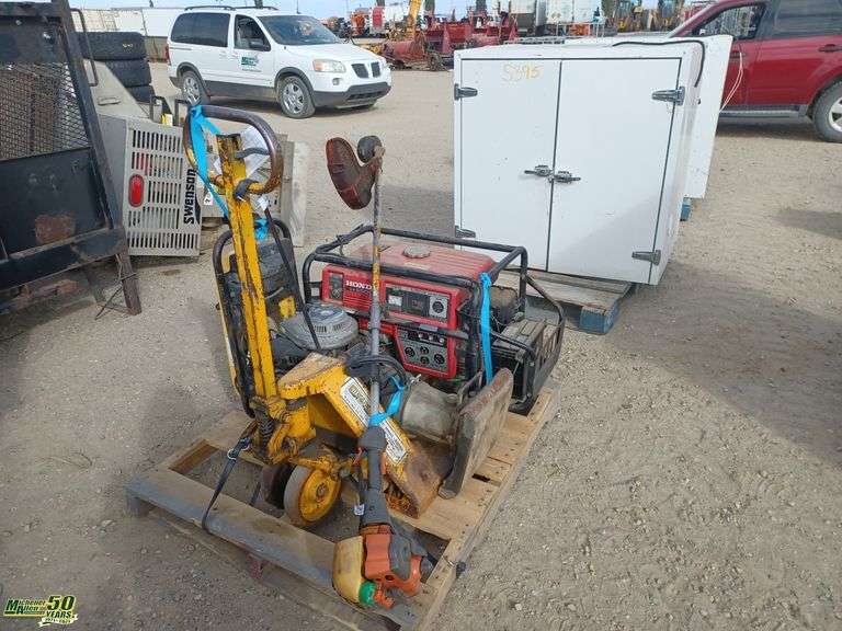 Honda EM6500S Generator, STIHL String Trimmer, Wacker Neuson Jumping ...