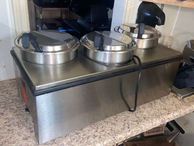 VOLLRATH 3 STATION SOUP WARMER WITH LADELS - McLaughlin Auctioneers ...