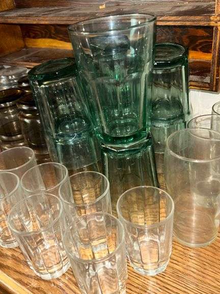 ASSORTED GLASSWARE & DRINK GLASSES, SETS - McLaughlin Auctioneers, LLC ...