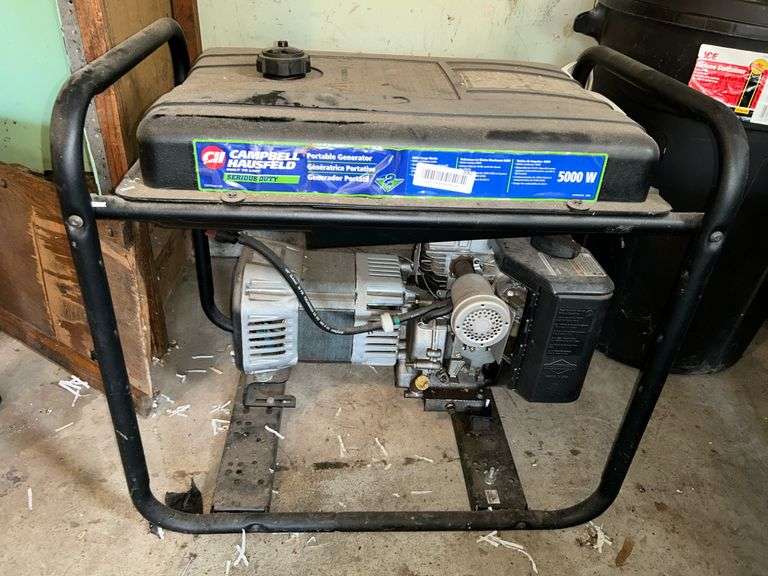 CAMPBELL HAUSFELD 5000W GENERATOR - McLaughlin Auctioneers, LLC- mc-bid.com