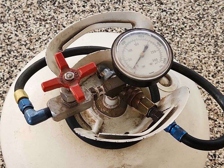 Air Tank with Gauge - McLaughlin Auctioneers, LLC- mc-bid.com
