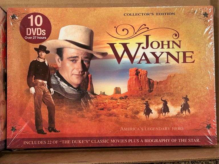 10 DVD John Wayne Collector's Edition (Sealed) and Assorted DVDs ...
