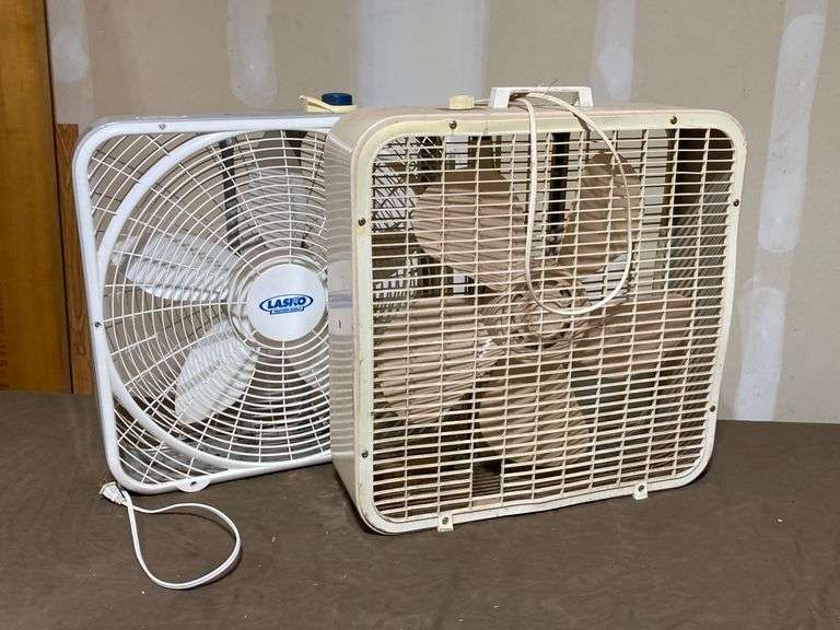 Pair of Box Fans - McLaughlin Auctioneers, LLC- mc-bid.com