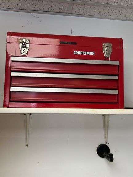 CRAFTSMAN METAL TOOL BOX - McLaughlin Auctioneers, LLC- mc-bid.com