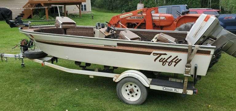1982 Tuffy Rampage 15' Boat - McLaughlin Auctioneers, LLC- mc-bid.com