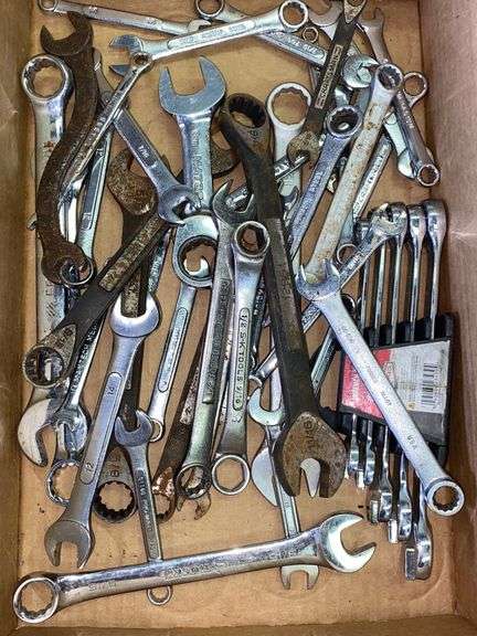 Large lot of wrenches, some craftsman - McLaughlin Auctioneers, LLC- mc ...