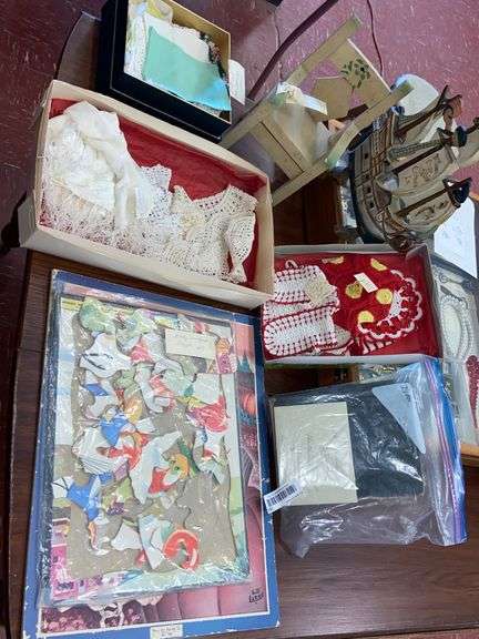 CAST IRON SHIP, PUZZLES, DOLL CHAIR, MORE - McLaughlin Auctioneers, LLC ...