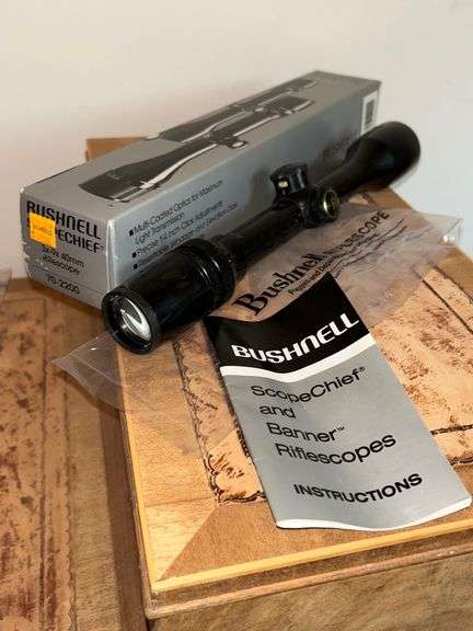 Bushnell Scopechief rifle scope, 70–2200 - McLaughlin Auctioneers, LLC ...