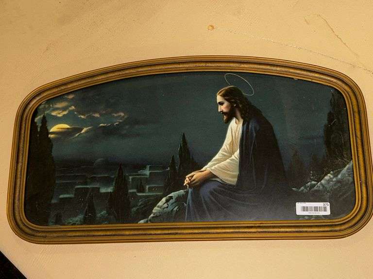 JESUS LOOKING OVER JERUSALEM - McLaughlin Auctioneers, LLC- mc-bid.com
