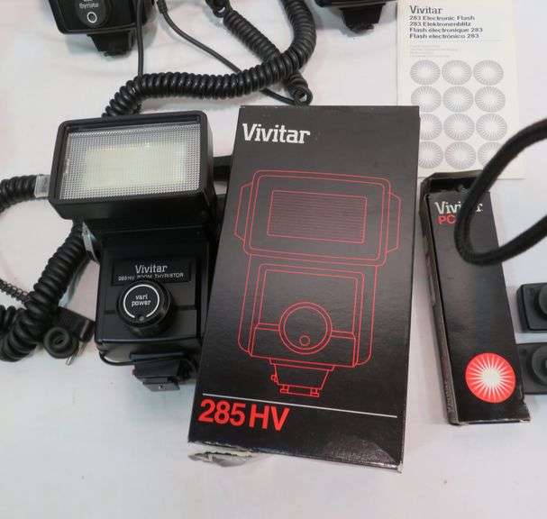 Vivitar flashes incl. 285 HV, (3) 283, 281, & accessories - Mark Van ...