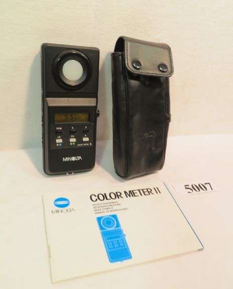 Minolta Color Meter II light meter w/ case & manual - Mark Van Hook ...