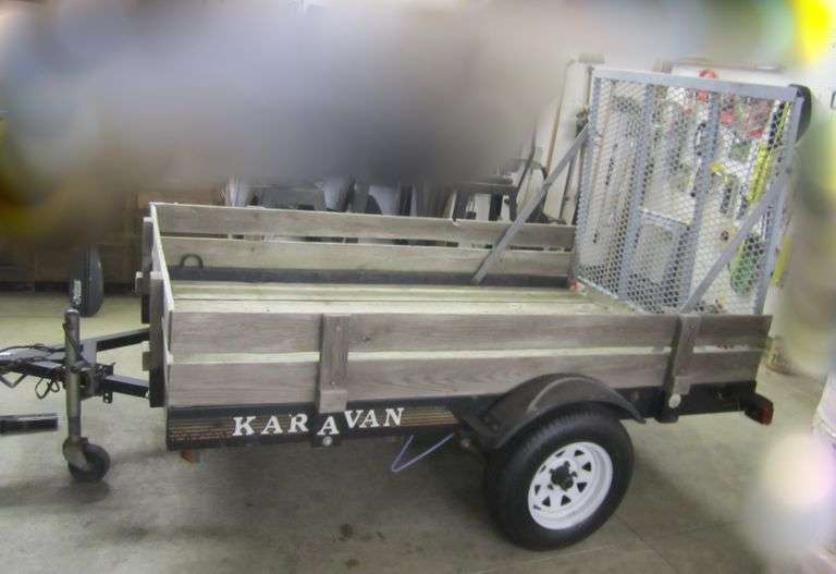 Karavan 8 ft. utility trailer with mesh metal ramp - Mark Van Hook ...