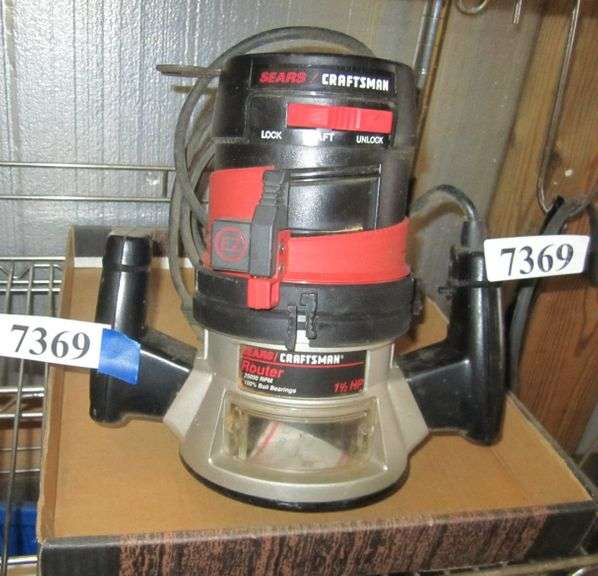 Craftsman 1 1/2 HP 25000 RPM router - Mark Van Hook, Auctioneer