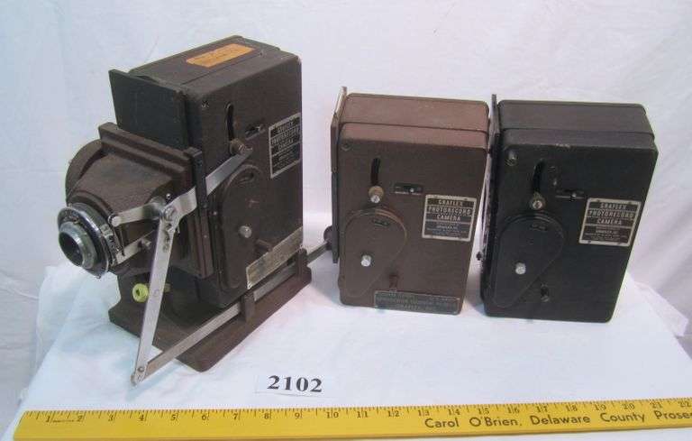 Graflex Photorecord Camera w/ 3 cassettes US Army Signal Corps - Mark ...