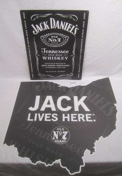 Jack Daniels and Ohio-shaped "Jack Lives Here" advertising signs - Mark ...