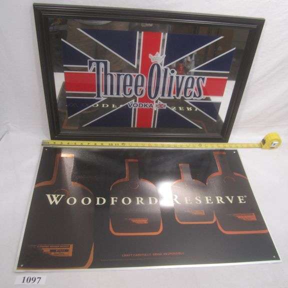 Three Olives Vodka & Woodford Reserve advertising signs - Mark Van Hook ...