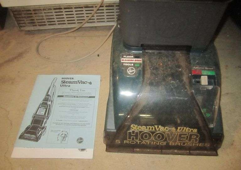 Hoover Steamvac Ultra carpet cleaner - Mark Van Hook, Auctioneer