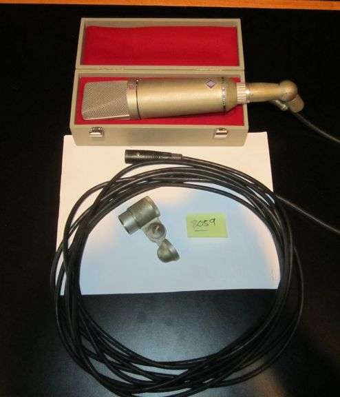 Neumann U87 microphone with case, XLR cable & bracket - Mark Van Hook ...