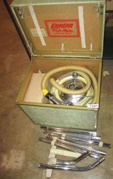 Vintage Eureka Roto-matic vacuum in storage case - Mark Van Hook ...