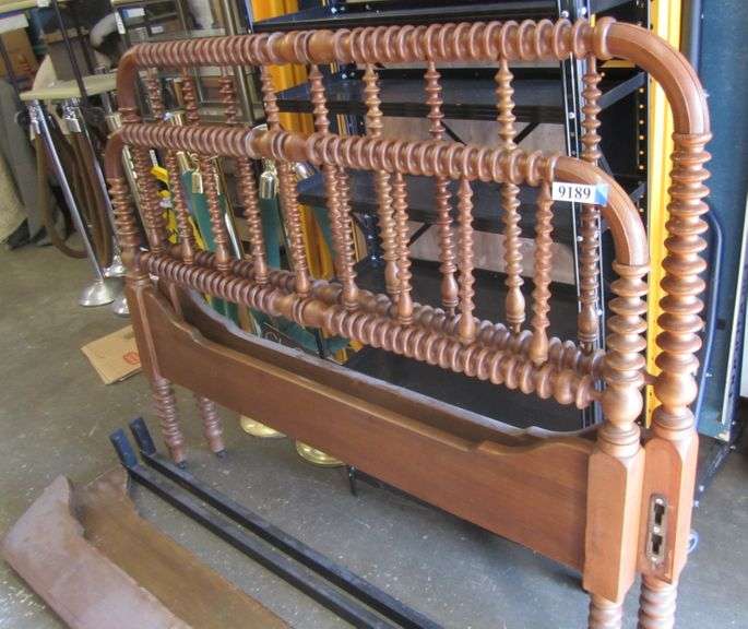 Antique Jenny Lind bed - Mark Van Hook, Auctioneer