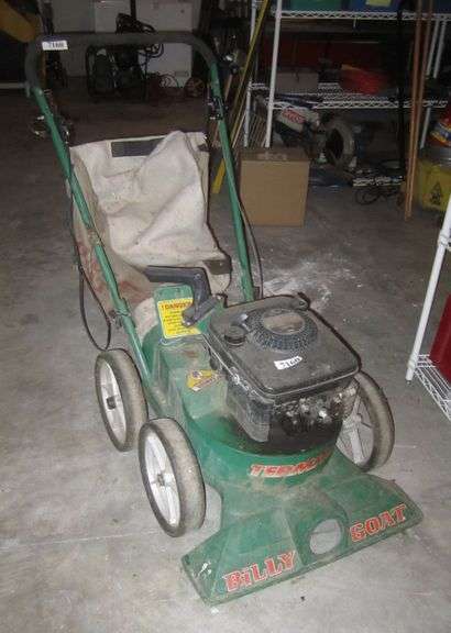 Termite Billy Goat lawn vacuum - Mark Van Hook, Auctioneer