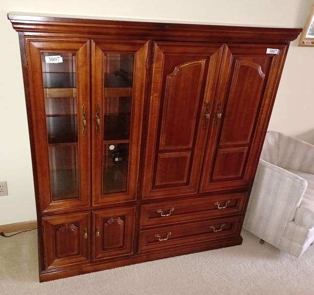 Cherry entertainment center with Sylvania CRT tv. - Mark Van Hook ...