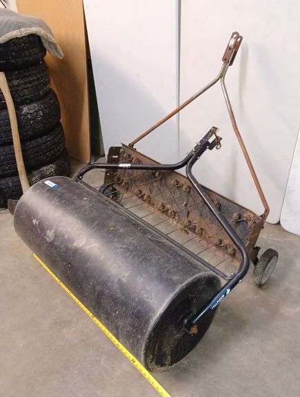 Blue Hawk yard roller, yard dethatcher - Mark Van Hook, Auctioneer