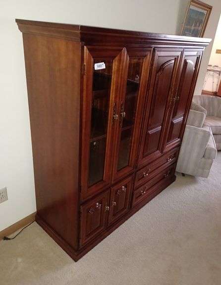 Cherry entertainment center with Sylvania CRT tv. - Mark Van Hook ...