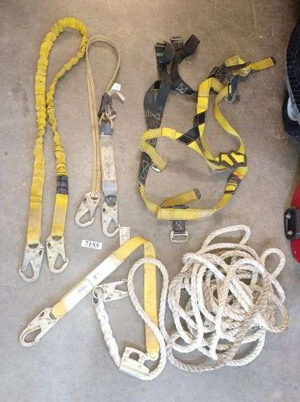 Safety harness, tethers, rope - Mark Van Hook, Auctioneer