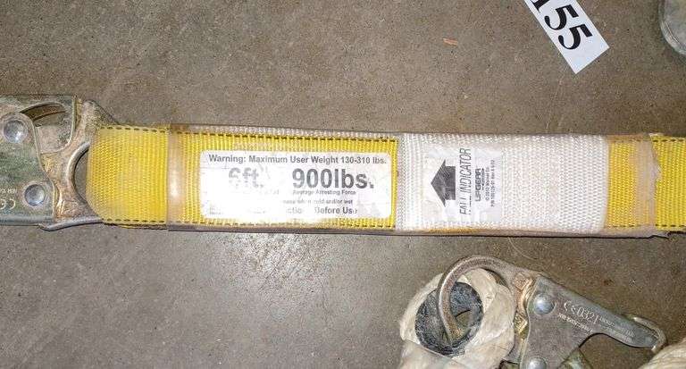 Safety harness, tethers, rope - Mark Van Hook, Auctioneer