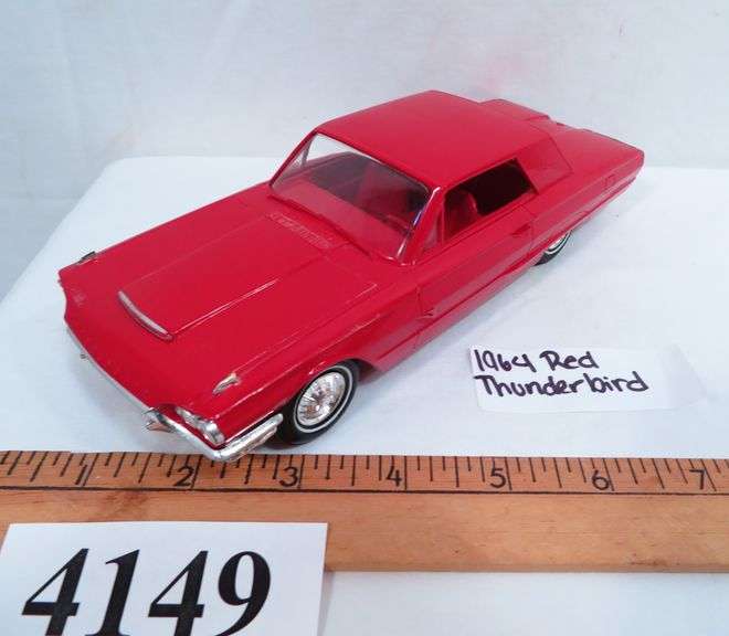 1964 Red Ford Thunderbird AMT Dealer Promo model car - Mark Van Hook ...