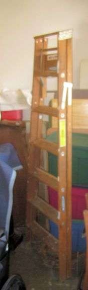 Werner 7 ft. wood step ladder - Mark Van Hook, Auctioneer