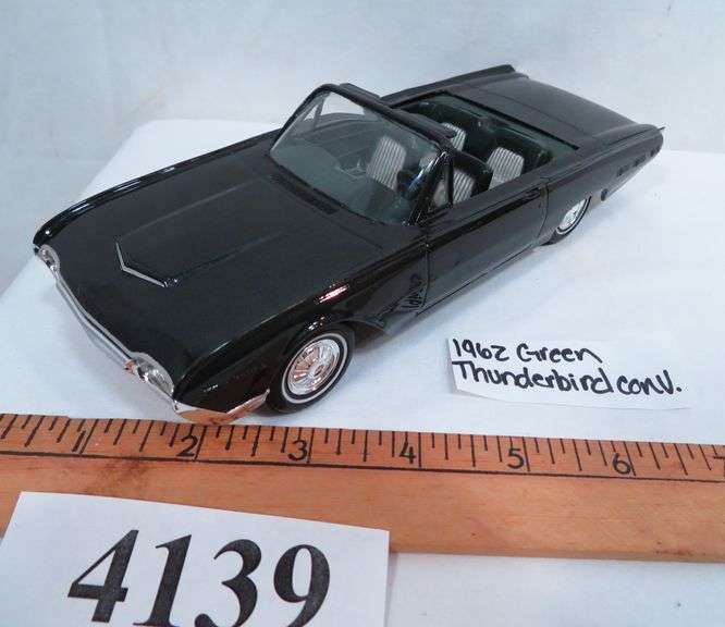 1962 Black Ford Thunderbird convertible AMT Dealer Promo model car ...