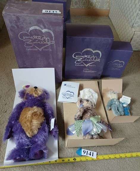 3 Annette Funicello collectible teddy bears in boxes - Mark Van Hook ...