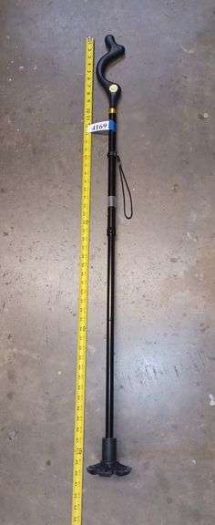 Campbell Cane adjustable height walking stick - Mark Van Hook, Auctioneer